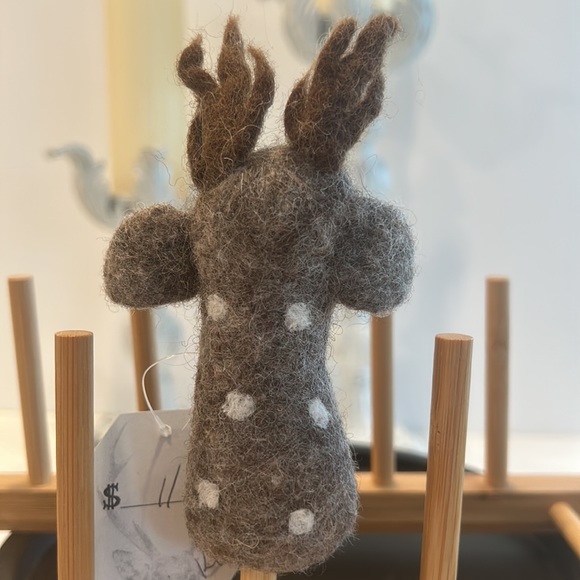 Source Unknown | Toys | Felted Wool Reindeer Finger Puppet | Poshmark